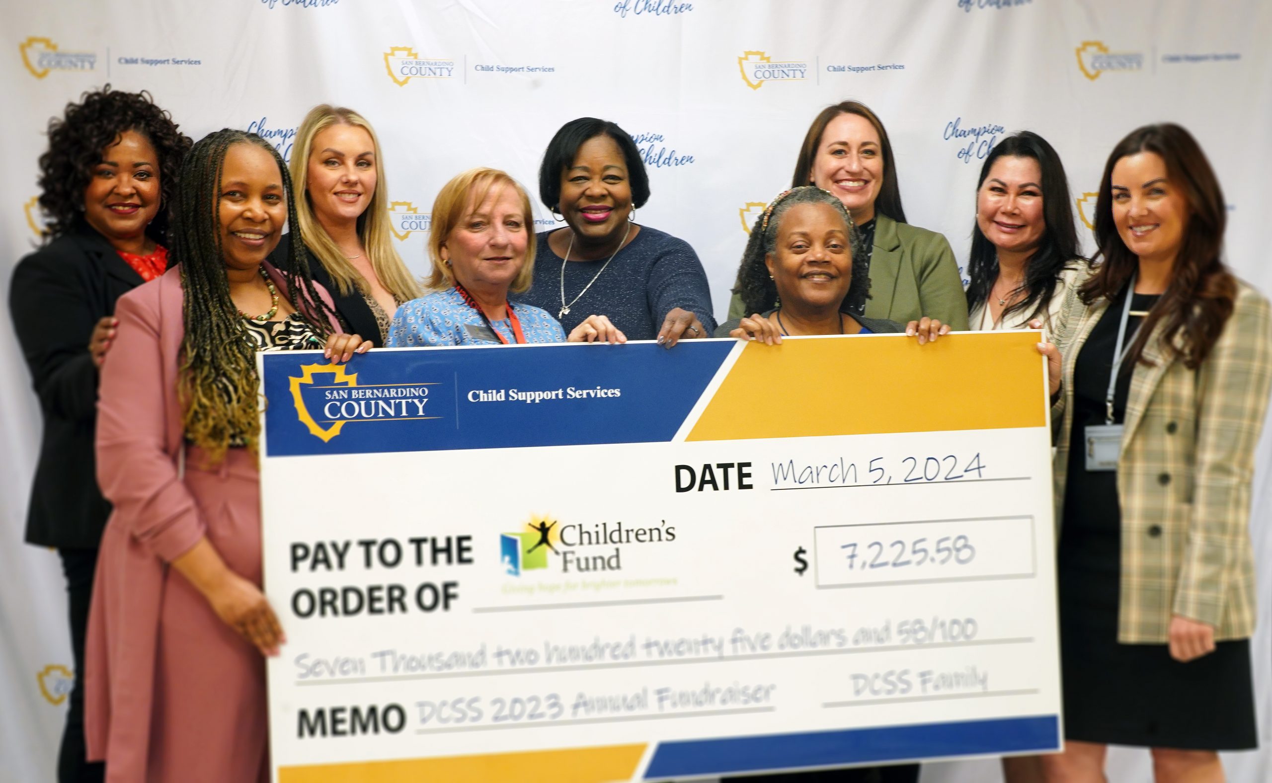 Child Support Services Donates to Children’s Fund – Department of Child ...